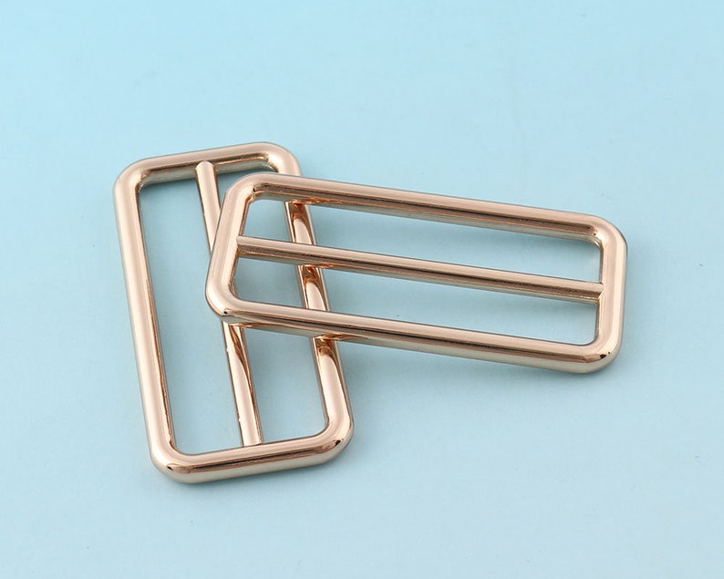 Light Gold Adjuster Buckle 40mm Metal/alloy Release Belt Buckle Tri Bar ...