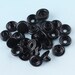 100sets 10mm/12mm Black Snap Studs Spring Fastener Snap Buttons Popper ...