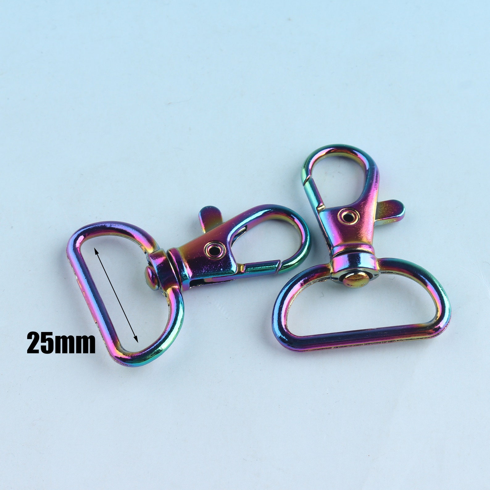 Rainbow Swivel Snap Clasp 25mm Colorful Snap Hook Metal Swivel Clasp ...