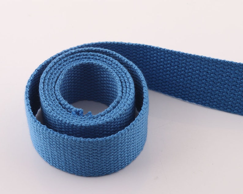 Pure Blue Stripe Webbing 5 Yards*25mm Webbing Fabric Handbag Strap ...
