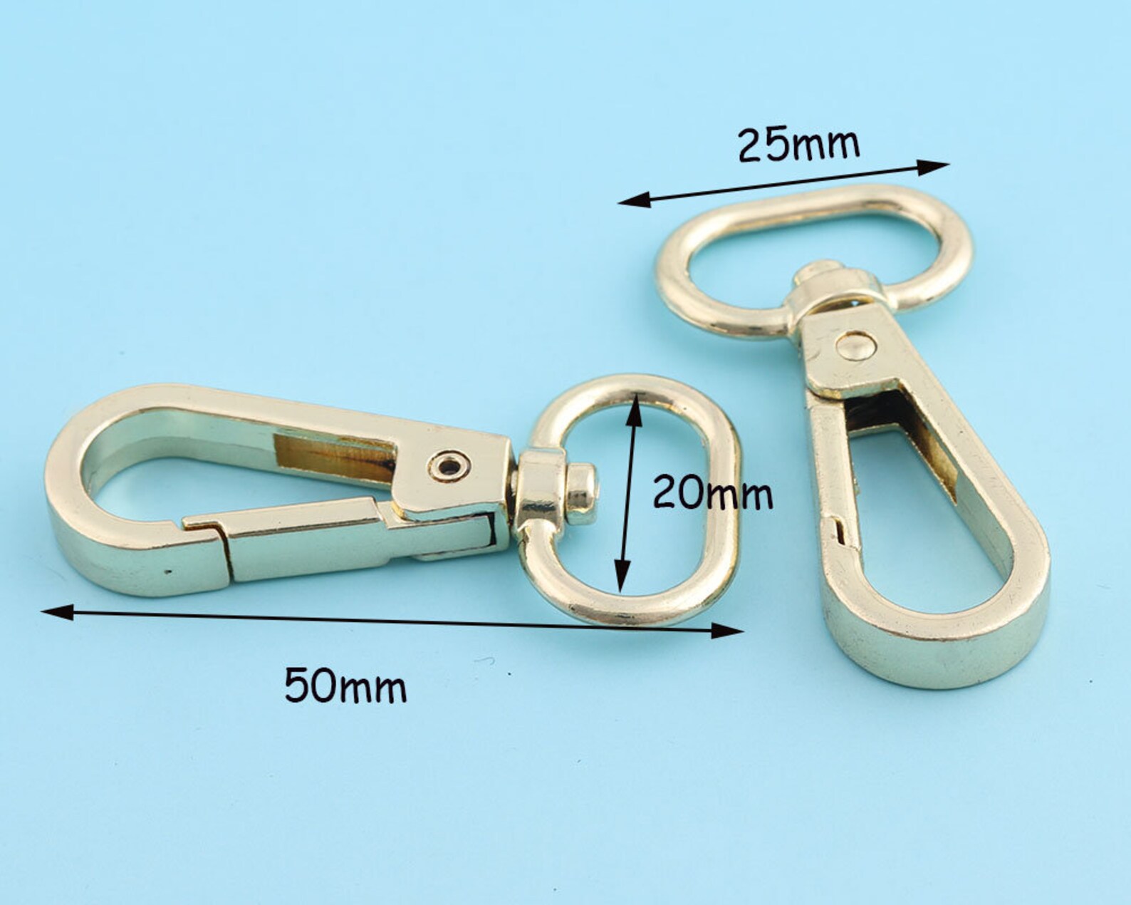 Gold Swivel Snap Hook 5020mm Metal Lobster Clasp Lanyard Hook - Etsy
