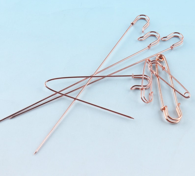 Rose Gold Safety Pins DIY Safety Pins Creativity Metal Pins - Etsy
