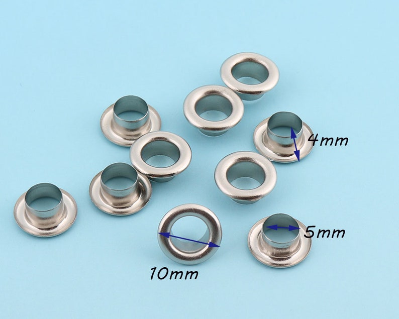 100pcs 10mm Round Grommet Eyelets for Sewing Silver Eyelets - Etsy