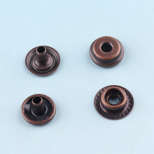 50sets 12mm snap Studs Copper Snap Buttons Spring Popper | Etsy