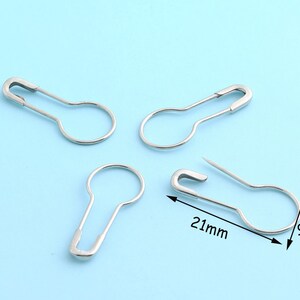 Bulb Safety Pins 200pcs 21*9mm Mini Silver Bulb Safety Pins Gold Plated ...