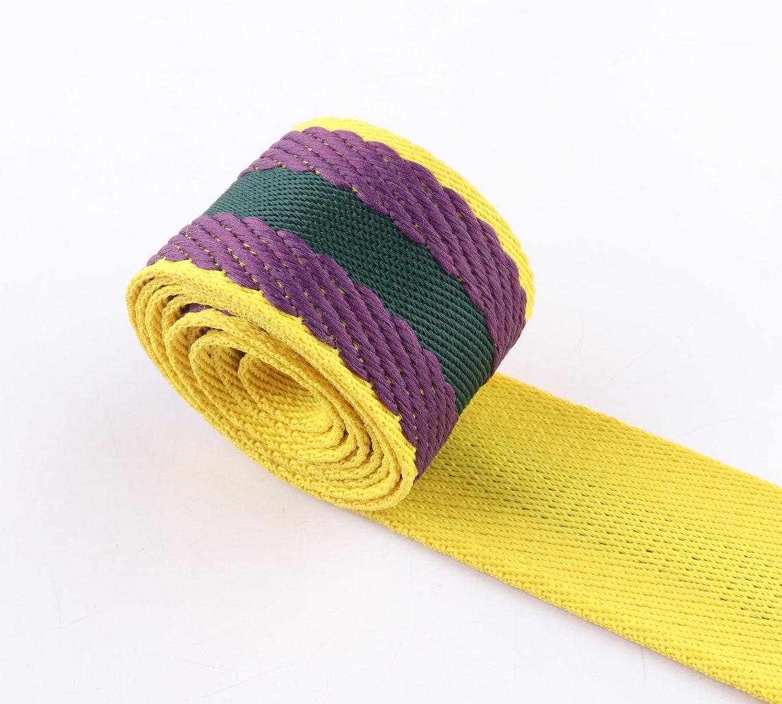 Stripes Webbing by the yard 38mm Cotton Webbing Strap Leash | Etsy