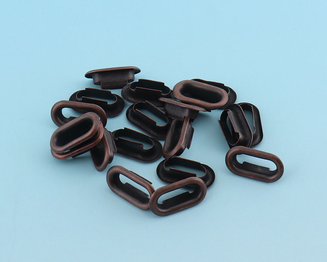 14mm Red Copper Eyelets Rectangle Grommet Eyelets for Sewing Bead Cores ...