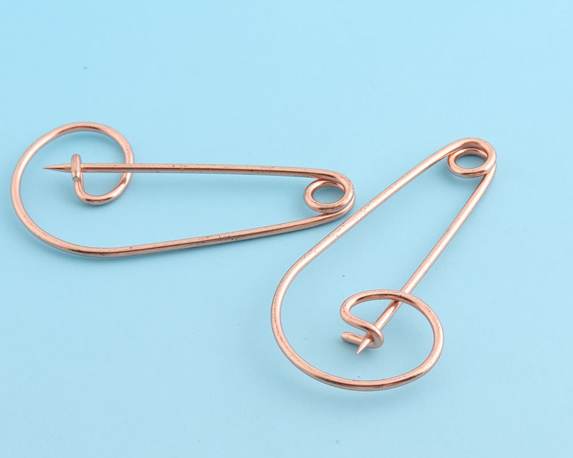 Charming Safety Pins 8pcs 5525mm Rose Gold Safety Pins Copper - Etsy