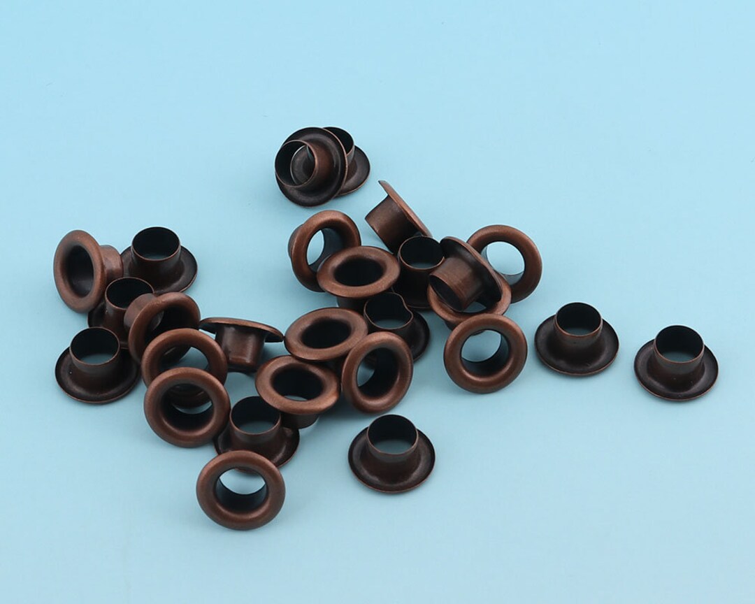 Red Copper Eyelets 100pcs 9mm Round Grommet Eyelet for Sewing Bead ...