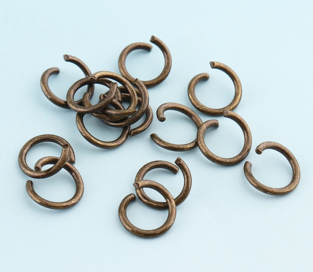 9mm Jump Rings 100pcs Open Jump Rings Split Rings Bronze Jump Rings for ...