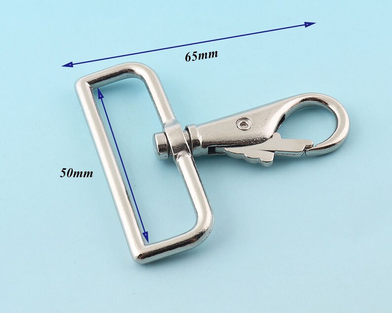 Swivel Snap Hook Silver Swivel Clasp 50MM Large Lobster Clasp - Etsy