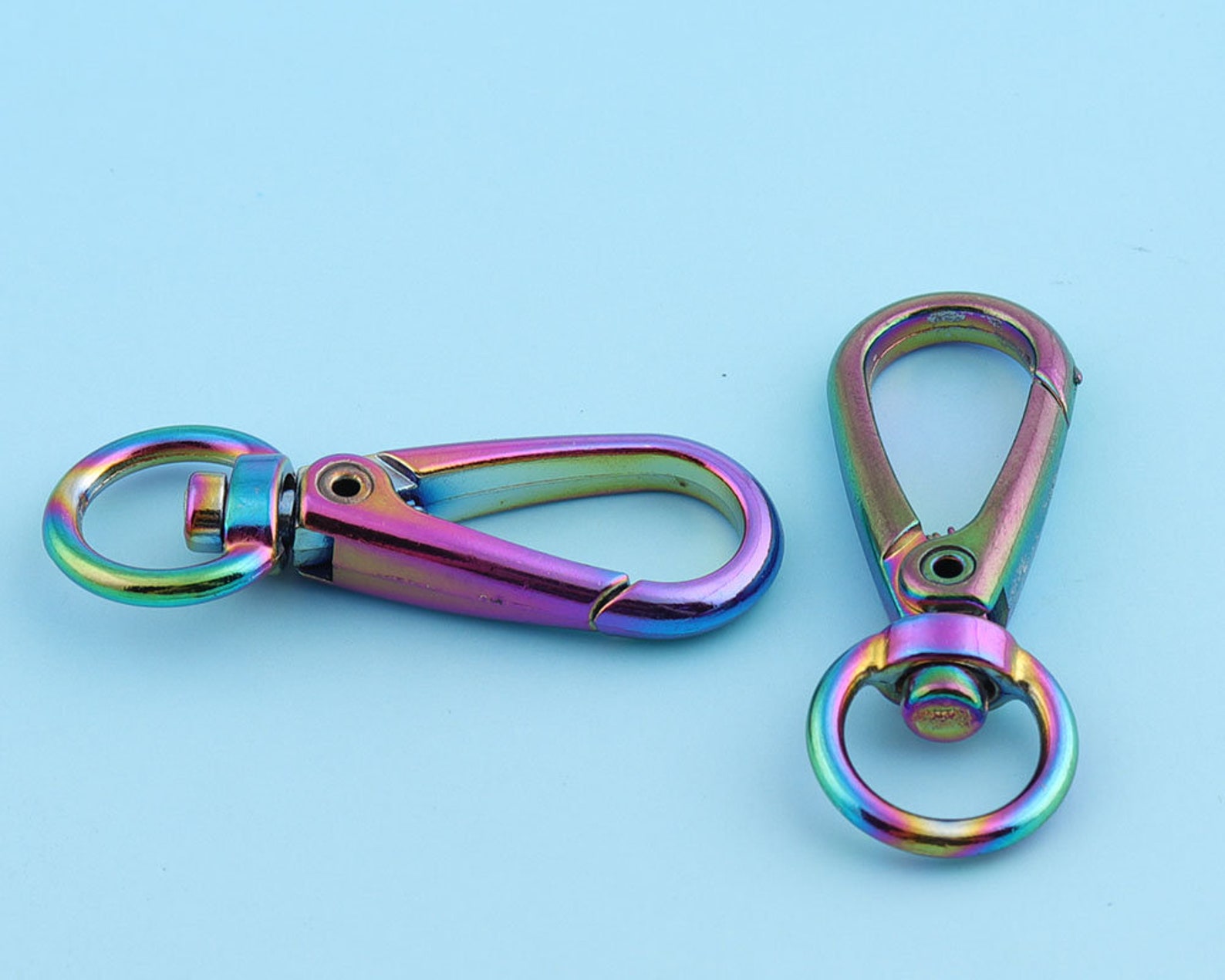 10pcs Swivel Snap Clasp 4512mm Rainbow Snap Hook Metal - Etsy