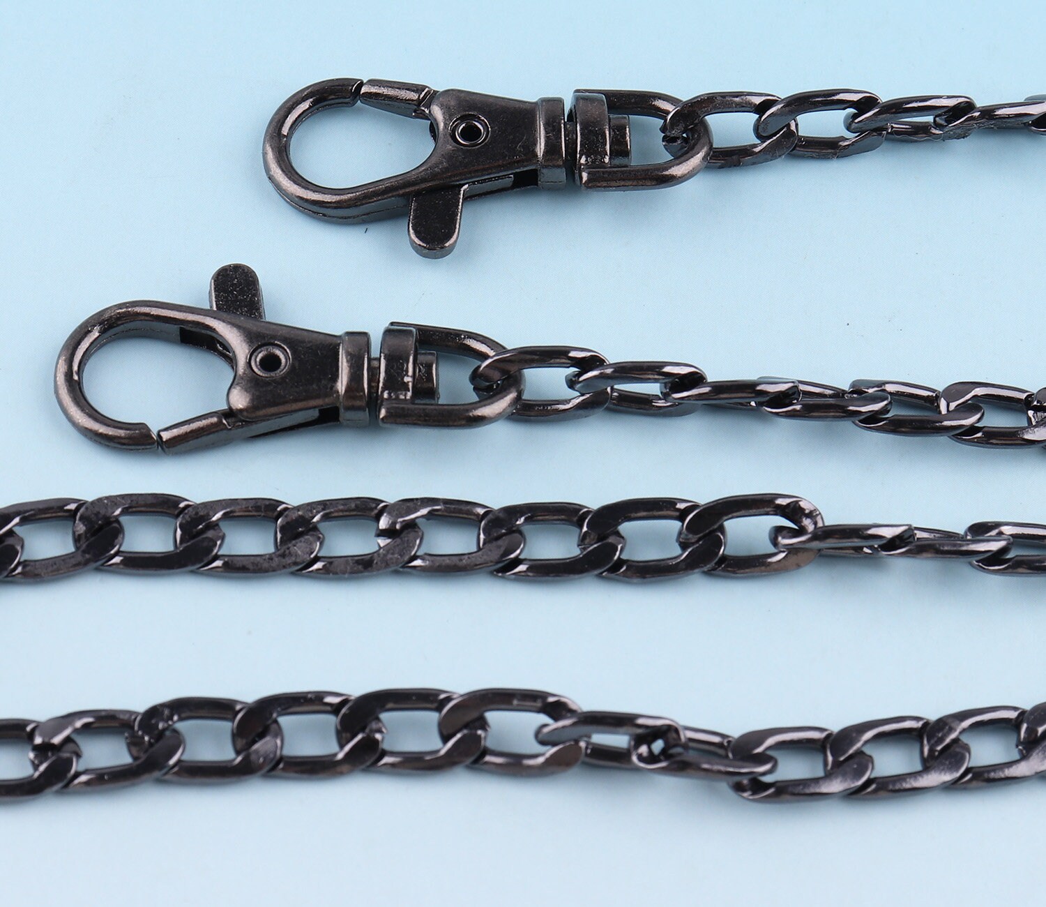 8mm Wide Gunmetal Bag Chain with clasp Metal Shoulder Handbag | Etsy