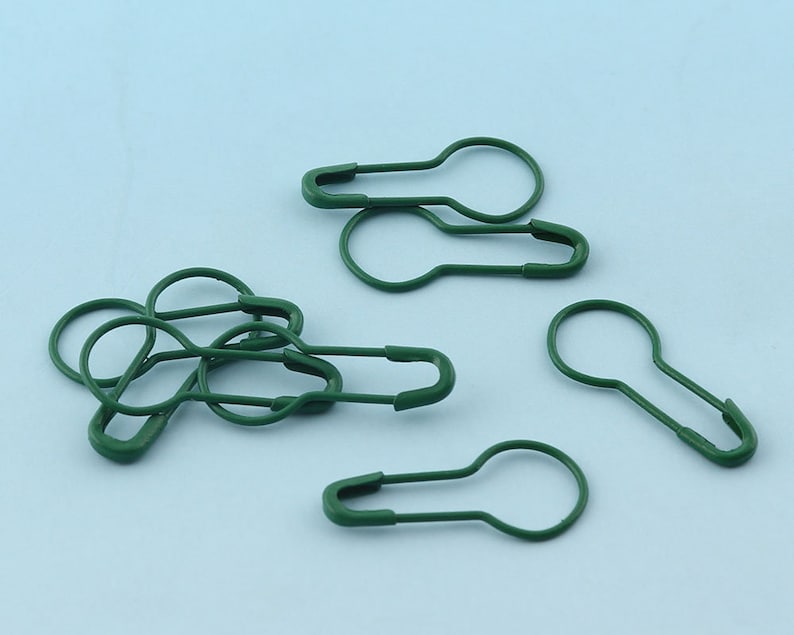 Mini Bulb Safety Pins 100pcs 219mm Green Safety Pins Gold | Etsy