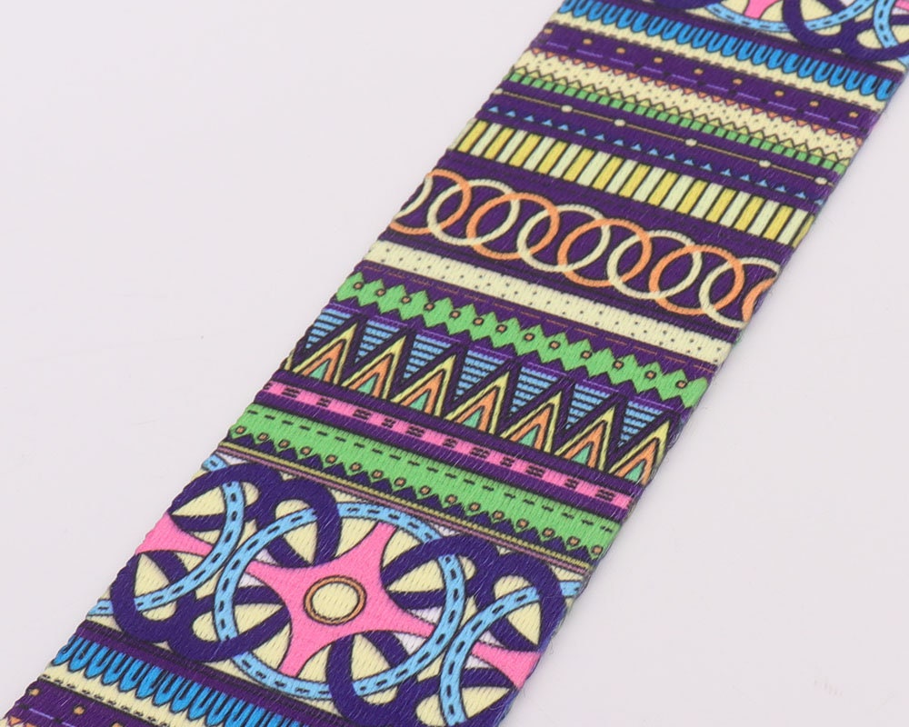 Flower Webbing 2 Stripe Webbing Colorful Ribbon Fabric | Etsy