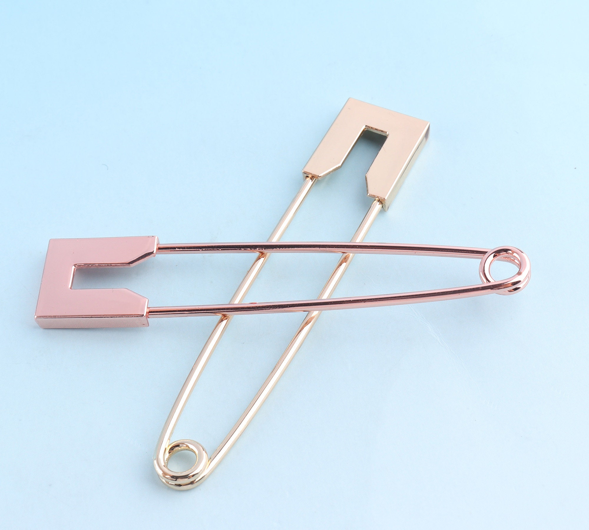 Rose Gold Safety Pins 10 Pcs 70mm/80mm Charming Shawl Pins - Etsy