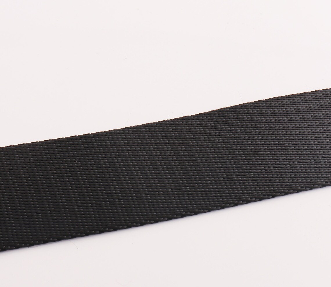 Black Stripe Webbing 38mm Stripe Webbing Fabric Belt Webbing Key Fobs ...