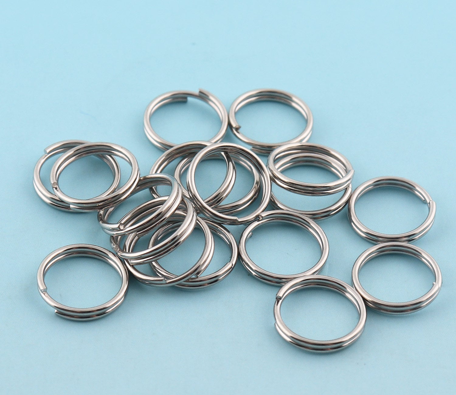Split Rings 200pcs 10mm Mini Key Ring Silver Key Fob Ring - Etsy