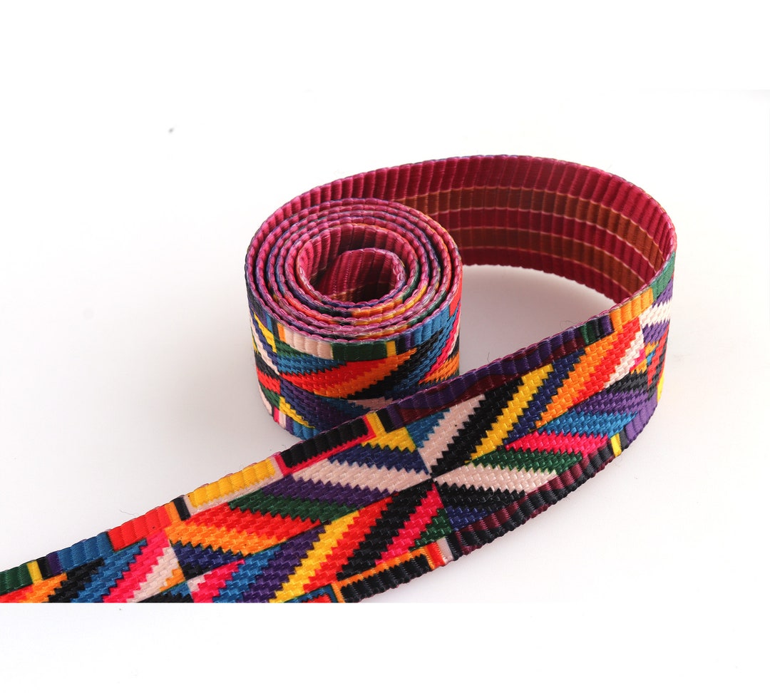 Colorful Webbing Strap 3.8cm/5cm Stripe Webbing Belt Purse Strap ...