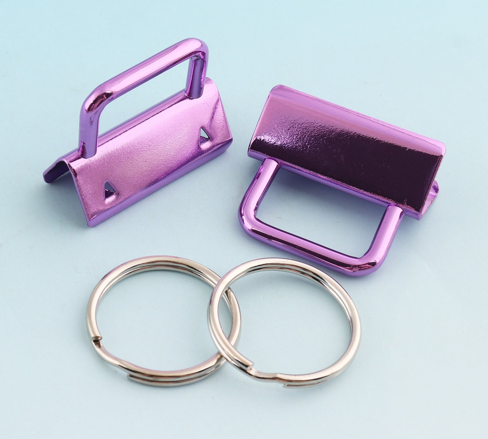 8pcs 32mm Purple Key Fobs Hardware Key Fobs With Split Rings - Etsy