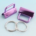 8pcs 32mm Purple Key Fobs Hardware Key Fobs With Split Rings Key Chains ...