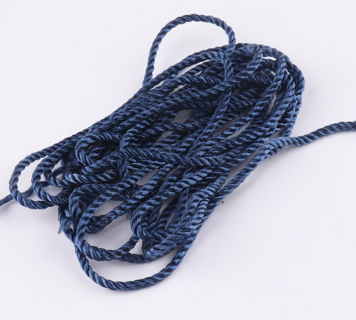 Fabric Rope 1.5mm 20m Navy Blue Hemp Cord Synthetic Rope for - Etsy