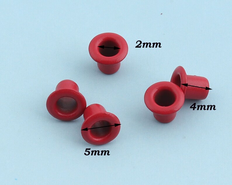 200sets Red Eyelet 1/45mm Mini Round Grommet Eyelets - Etsy