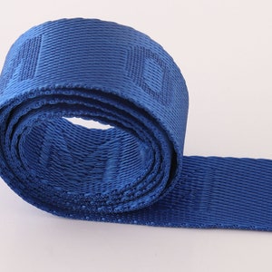 Blue Letter Webbing 5 Yards*25mm Webbing Fabric Belt Canvas Webbing Key ...