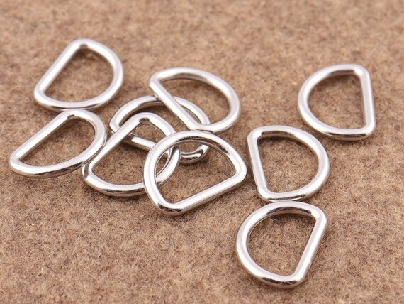 10 Pcs Mini Silver D Ring Metal D Ring 1/2inD Buckle Belt | Etsy