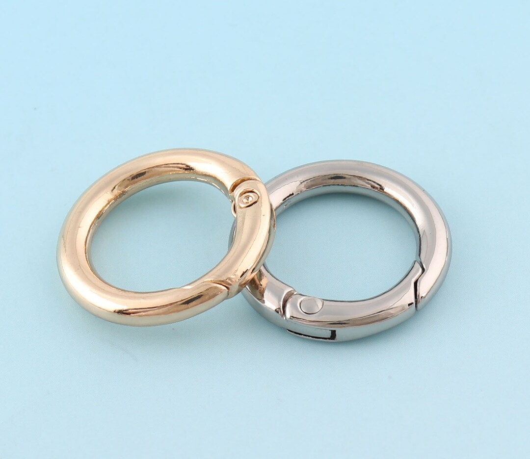 6pcs 12mm Mini Snap Hook Spring Buckle Spring Clasp Round Fastener Snap ...