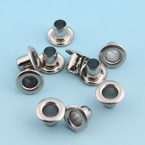 Silver Eyelets 100pcs 12mm Round Grommet Eyelets Metal Eyelets for ...