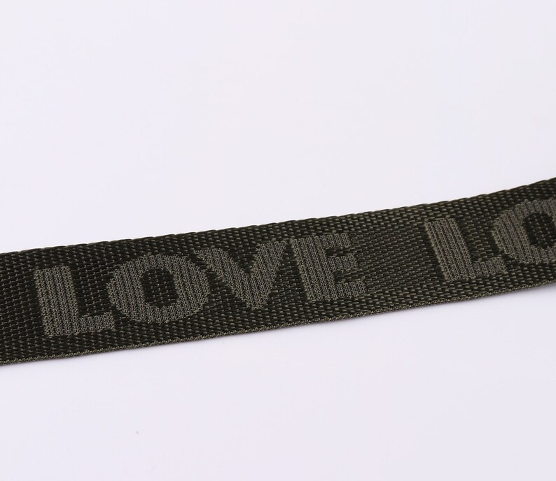 10yards25mm Cotton Webbing Colorful Webbing Love Fabric - Etsy