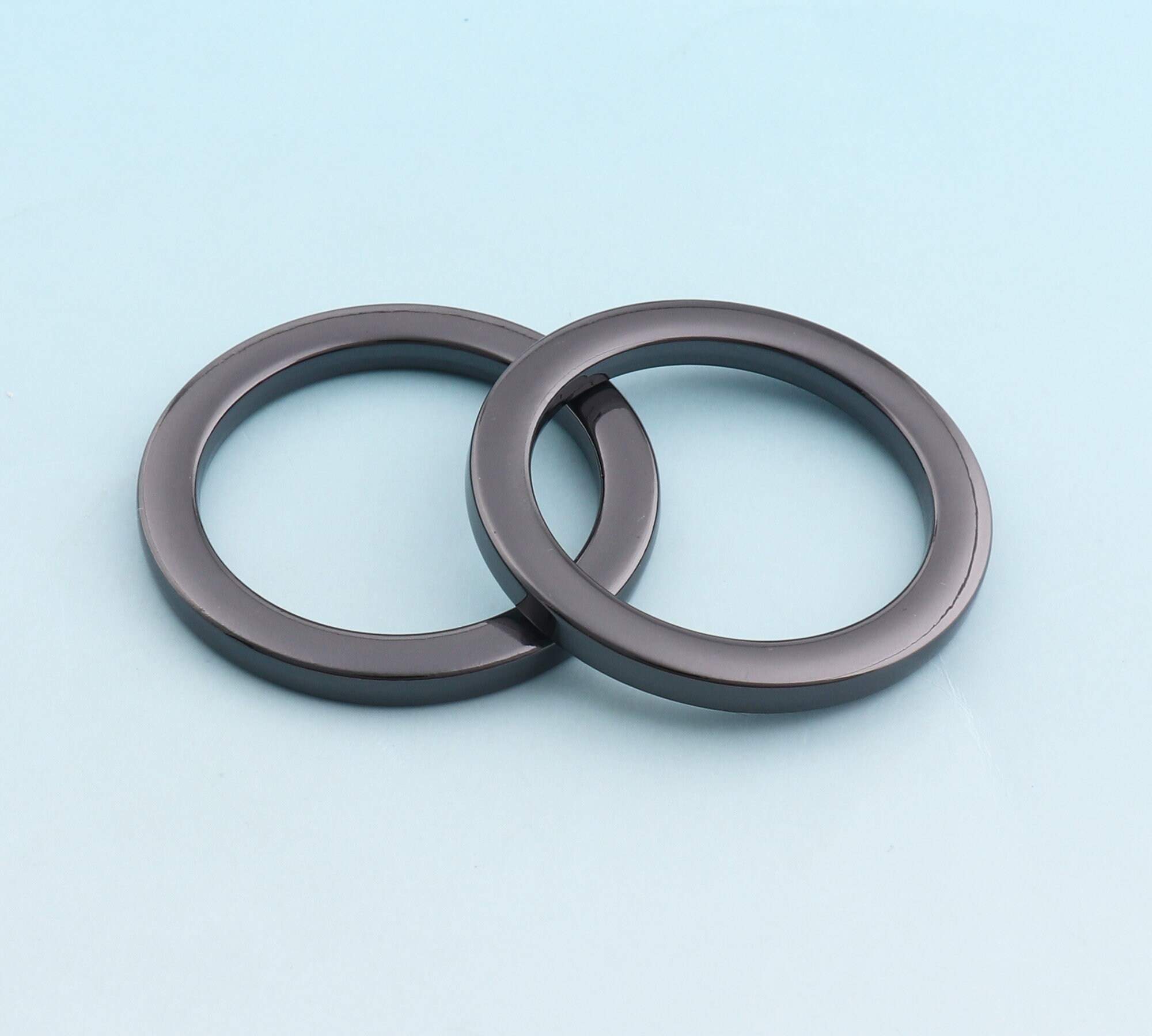 Metal O Rings 32 Mm6pcs Gunmetal O Buckle Flat O Rings Belt - Etsy