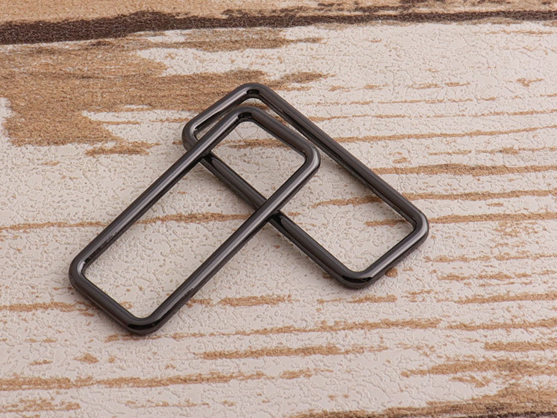 Black Rectangle Rings Purse Ring 1 3/8inch Belt Buckle Strap - Etsy