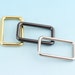 Metal Rectangle Buckle Ring for Bag Belt Loop Strap Webbing Rings Purse ...