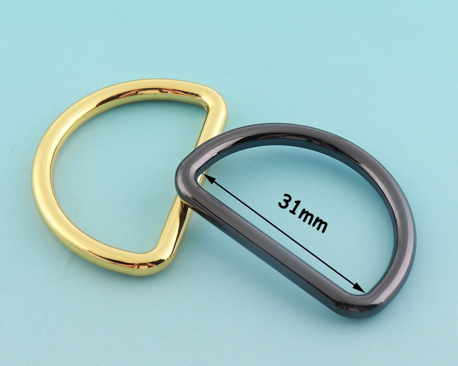 8pcs 31mm D Ring Metal D Buckle Belt Strap Buckle Webbing D - Etsy
