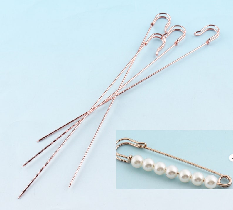 Rose Gold Safety Pins DIY Safety Pins Creativity Metal Pins - Etsy