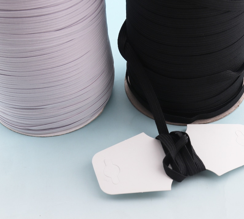 100yards 3mm1/8 Trim Elastic Cord Flat Elastic Band - Etsy