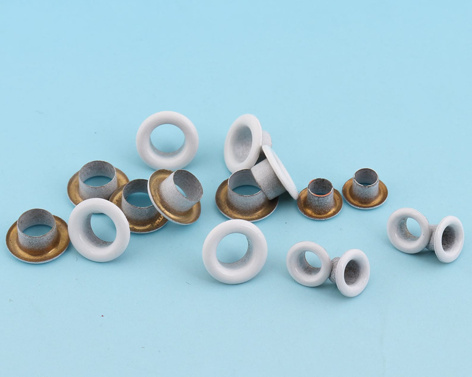 100pcs White Eyelets 8mm/11mm Round Grommet Eyelets Metal - Etsy