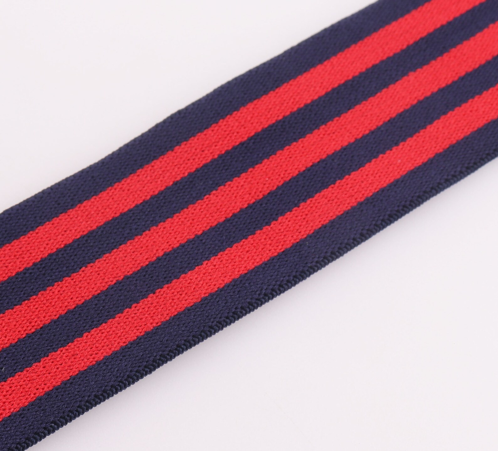 Red Elastic Webbing 38mm Paddy Webbing Dark Blue Stripes Webbing Straps ...