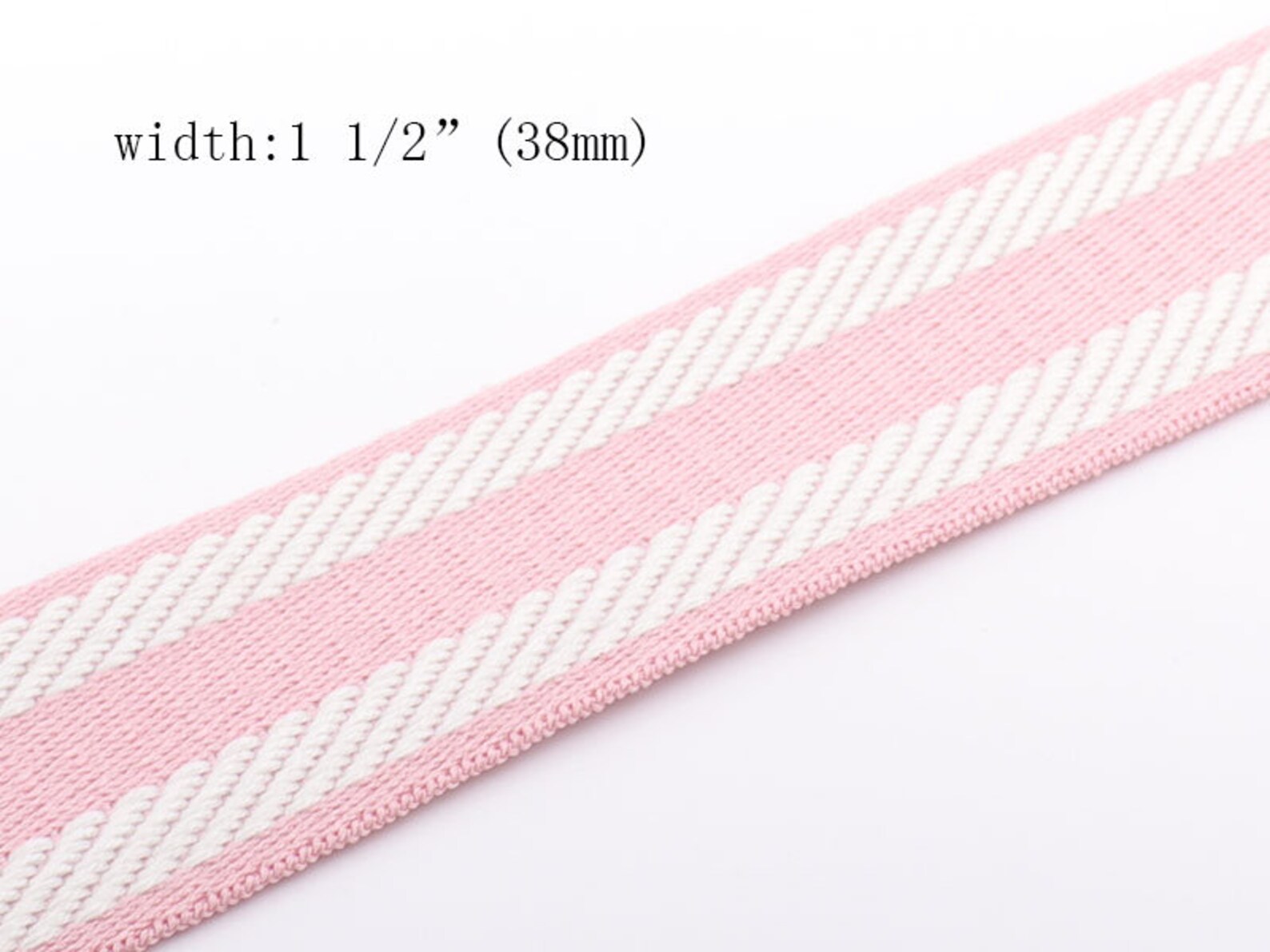 Pink & White Webbing 1 1/238mm Colored Stripes Straps - Etsy