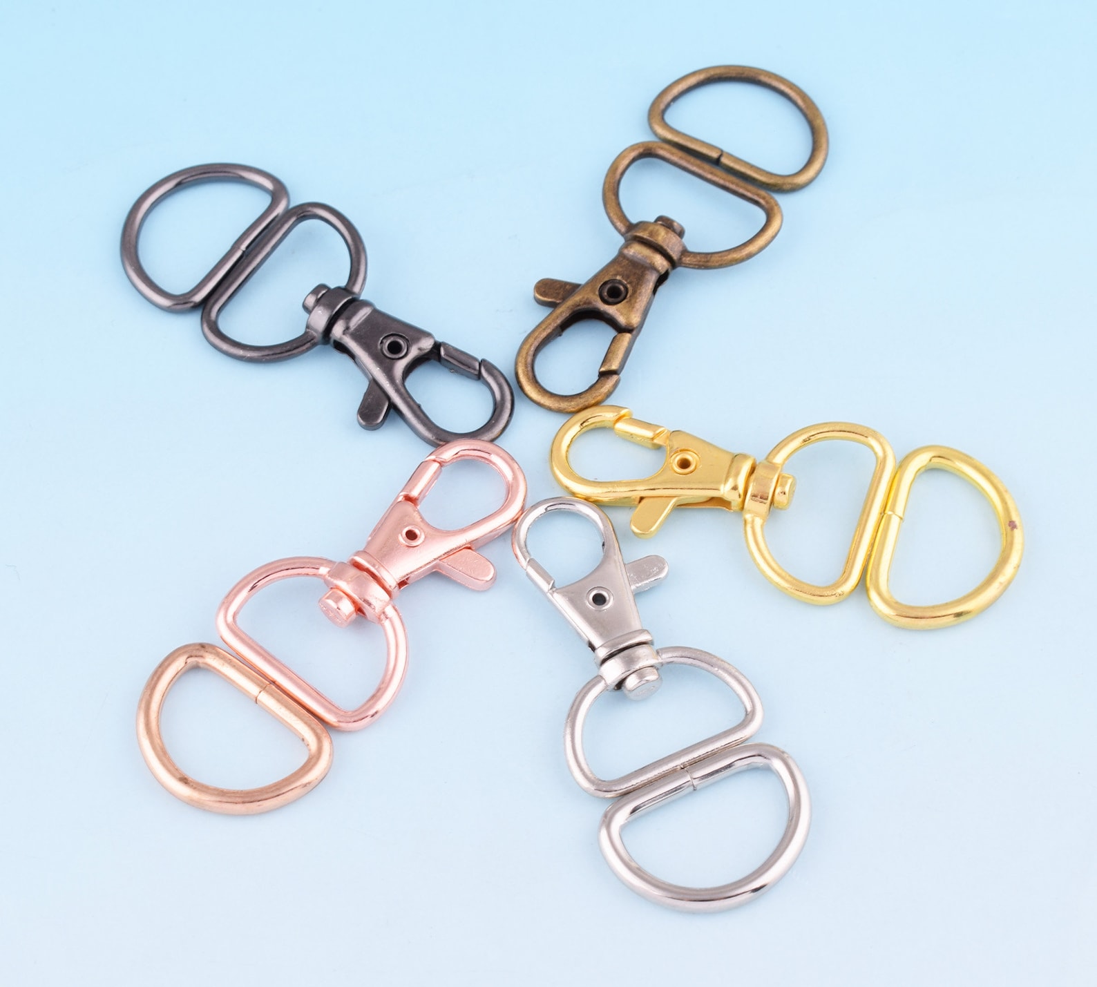 10sets 20mm Swivel Clasp With D Rings Lobster Clasp Lanyard - Etsy