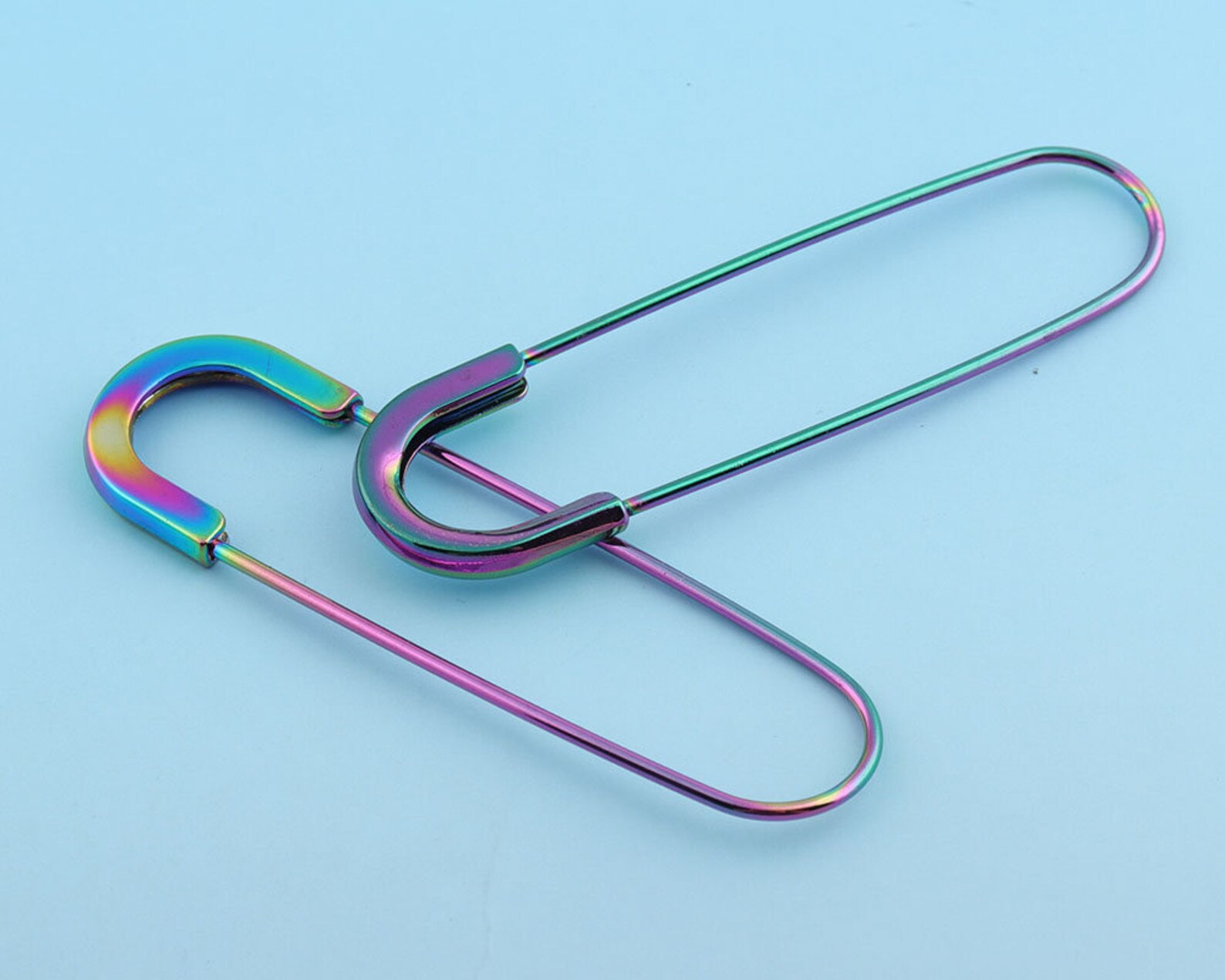 Rainbow Safety Pins 10pcs Colorful Charming Safety Pins Metal - Etsy