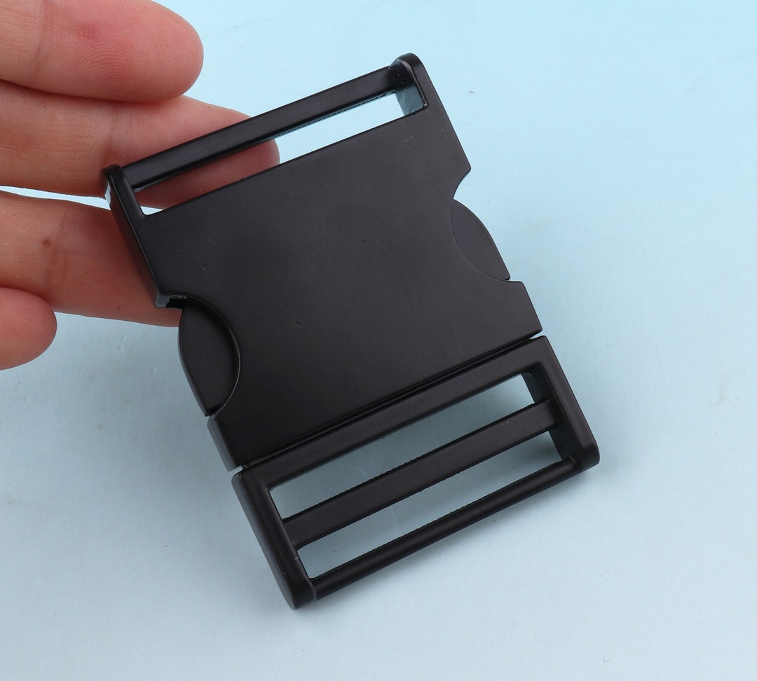 Black Release Buckle 38mm Metal Buckle Slider Adjuster Buckle Release ...