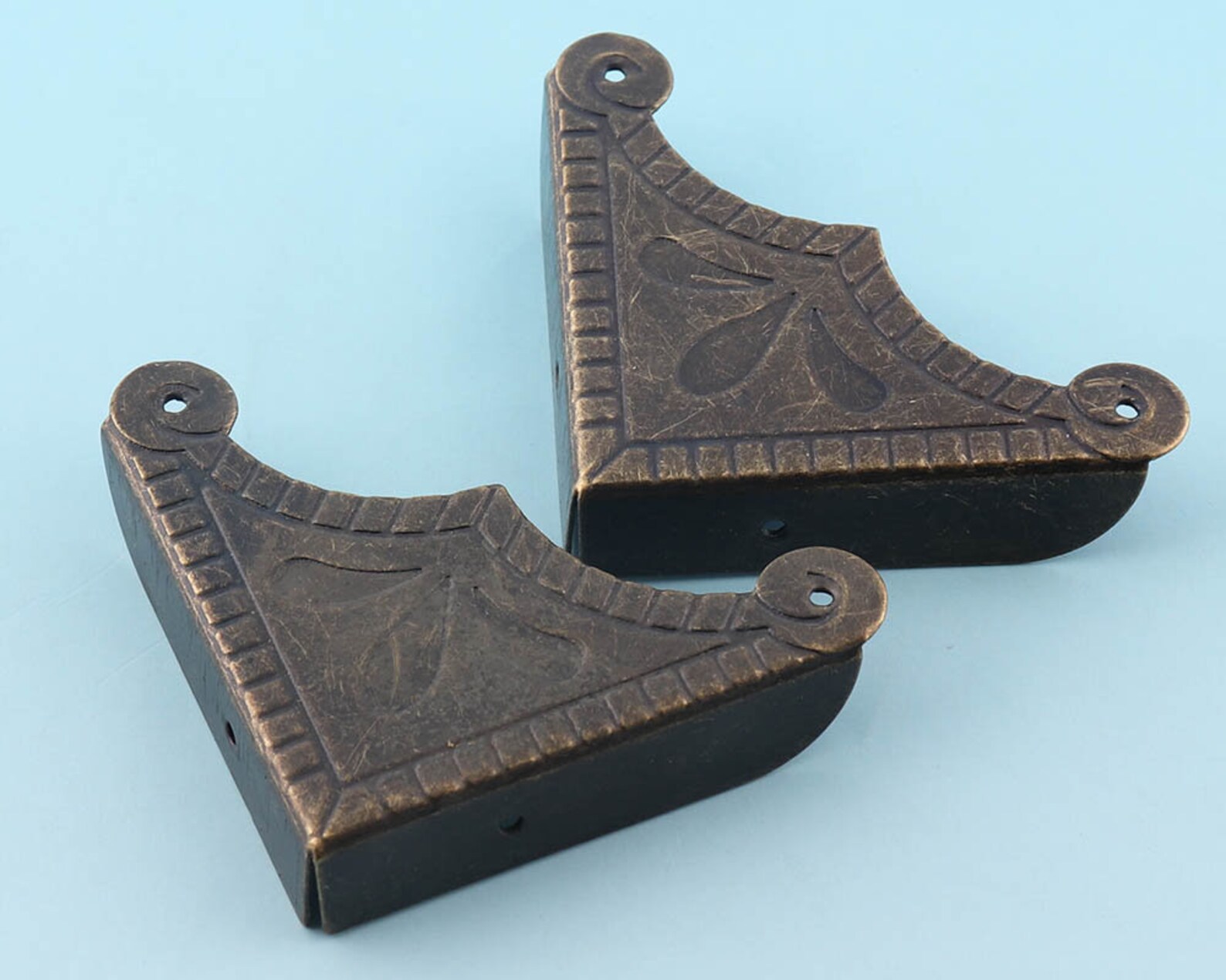 Antique Bronze Corners 8pcs*50mm Embossed Corner Decorative Corner ...