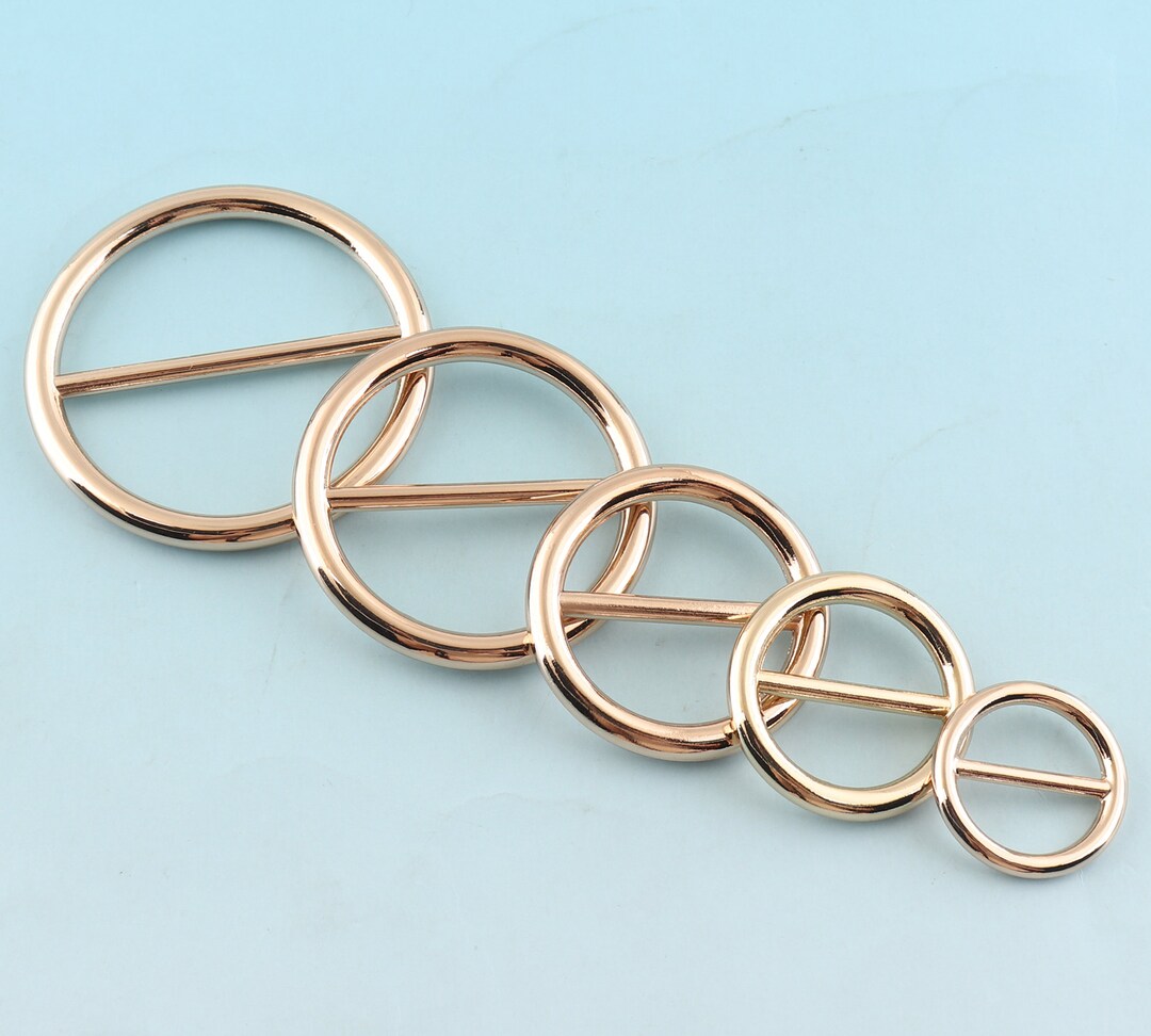 Light Gold Slider Buckles 10pcs Metal Release Buckle Tri Bar Buckles ...
