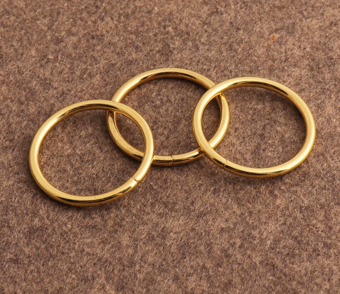 Golden O Ring 1 25mm Metal NON welded O Buckle Belt | Etsy