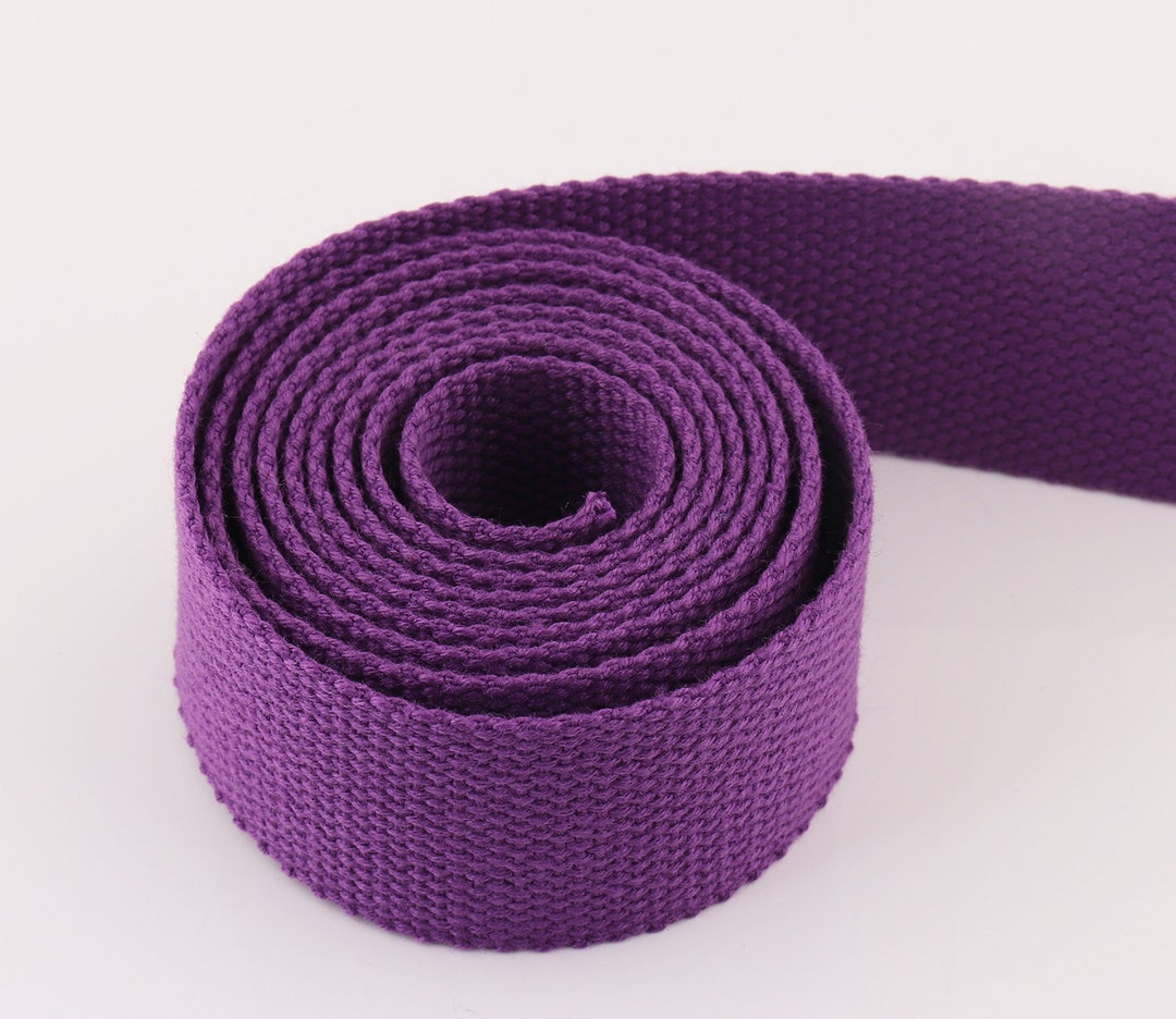 Purple Webbing Cotton Webbing 3/5yards*38mm Solid Color Webbing Fabric ...