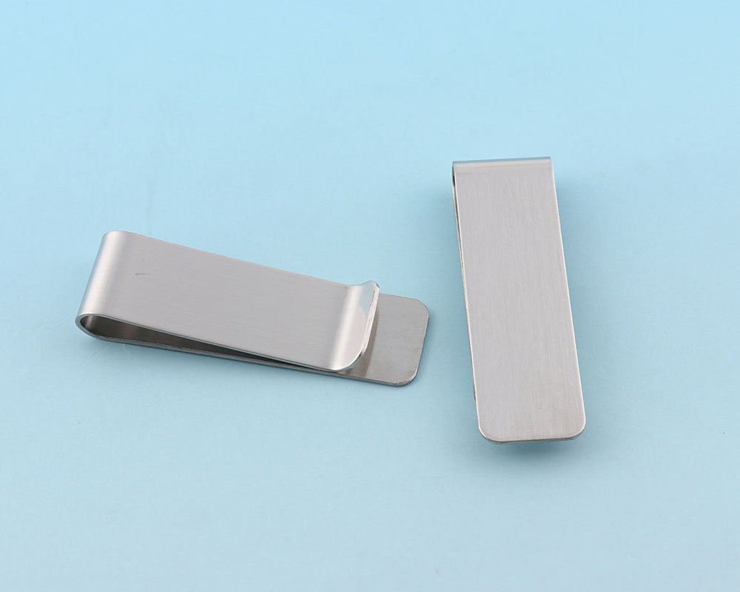 Spring Money Clips 2pcs 55*20mm Silver Wallet Clips DIY Clip Wallet ...