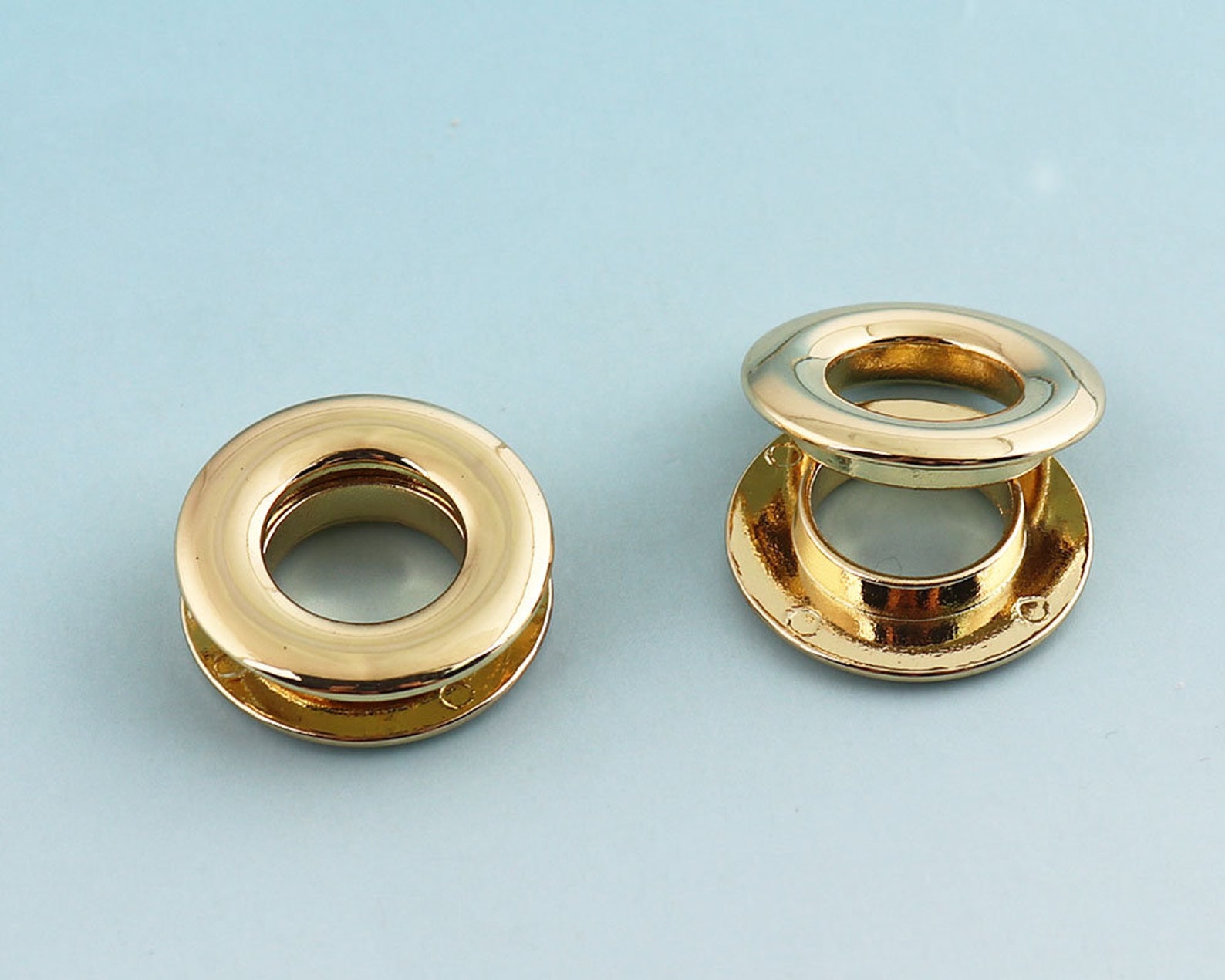 Ojales de oro claro 4sets 24mm aleación redonda Grommet ojales | Etsy